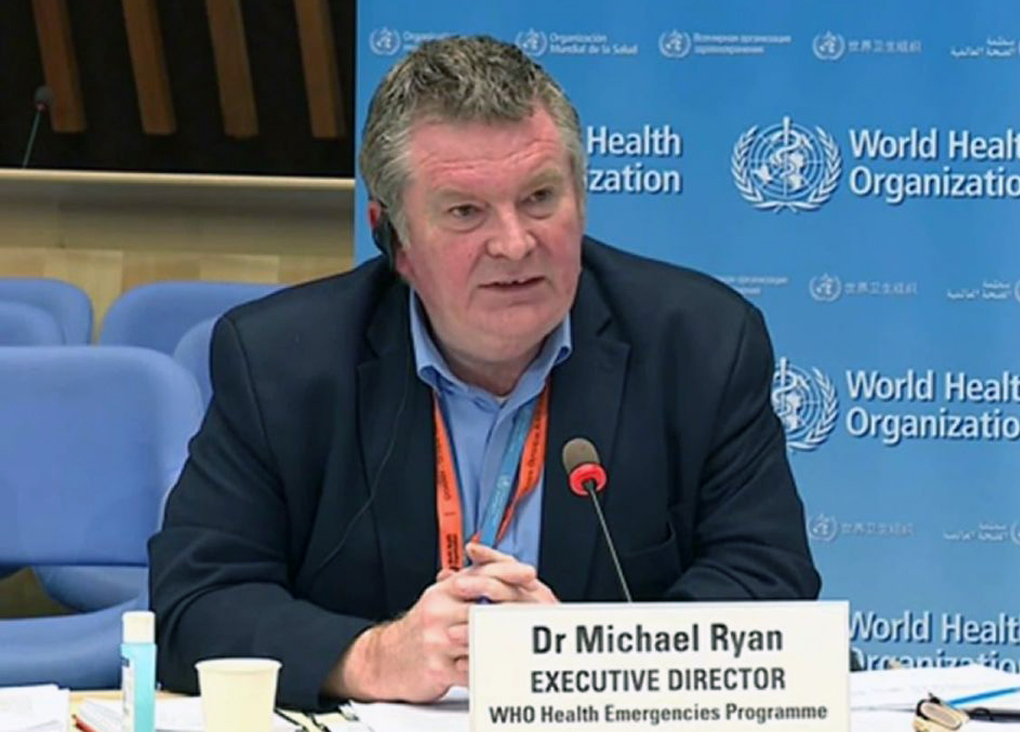 Michael Ryan: “Nuestra conducta puede facilitar o frenar la transmisión ...